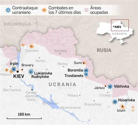 Guerra Rusia Ucrania Los mapas y gráficos que detallan la invasión
