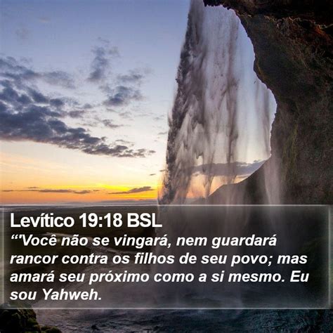 Levítico 19 18 BSL Você não se vingará nem guardará rancor