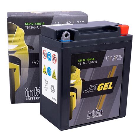 INTACT Bike Power Gel 12 12AL A YB12AL A 12V 12Ah GEL Bikebatt