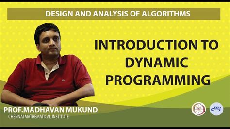 introduction to dynamic programming youtube