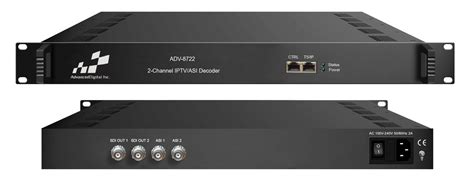 ADV 8722 Dual Channel IP ASI To SDI Video Decoder