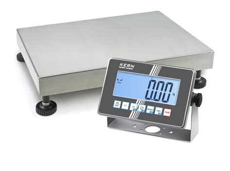 IXC 300K 3 KERN IoT Line Plattformwaage mit Edelstahl Auswertegerät