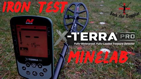 MINELAB X TERRA PRO Iron Test YouTube