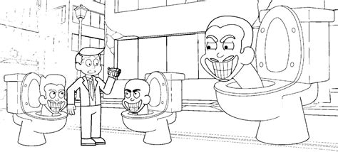 Skibidi Toilet Coloring Pages Coloring 2546 Hot Sex Picture