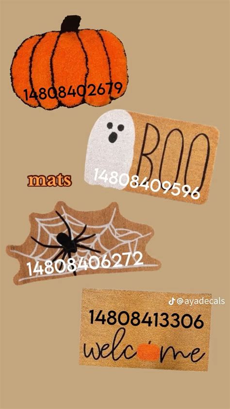 Bloxburg Roblox Halloween Decals Artofit