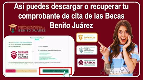 Así puedes descargar o recuperar tu comprobante de cita de las Becas