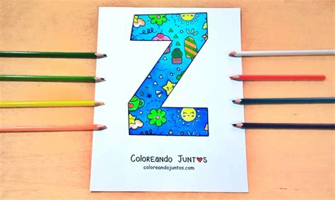 Dibujos De La Letra Z Para Colorear Gratis Coloreando Juntos