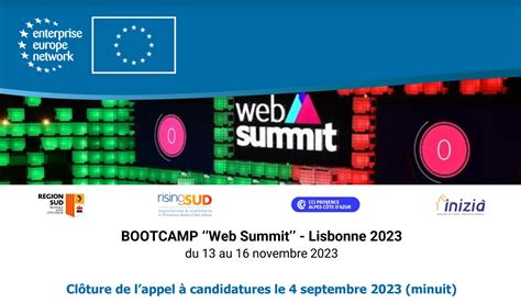 Bootcamp EEN Web Summit 2023 La French Tech Aix Marseille Région Sud