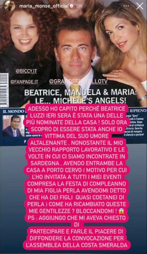Io Vittima Di Beatrice Luzzi Mi Ha Bloccato Ex Vip Del Grande