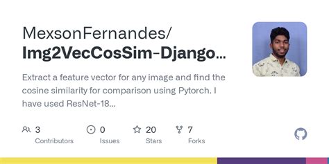 github mexsonfernandes img2veccossim django pytorch extract a feature vector for any image