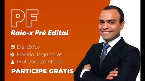 PF Análise Pré Edital e Dicas de Estudo YouTube