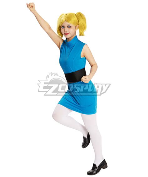 The Powerpuff Girls Z Bubbles Miyako Gotokuji Cosplay Costume