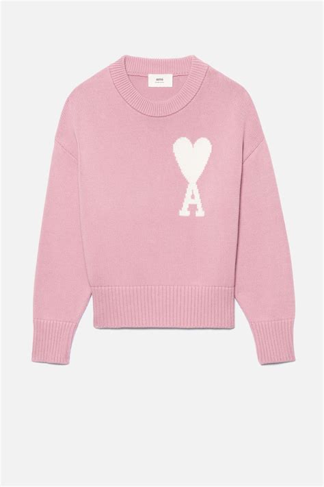 Ami De Coeur Crewneck Sweater On Sale AMI Paris