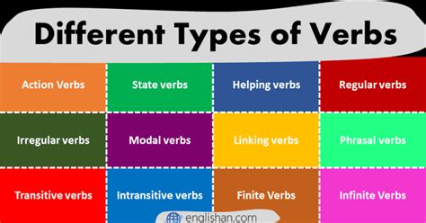 Types Of Verbs Definition And Examples Englishan