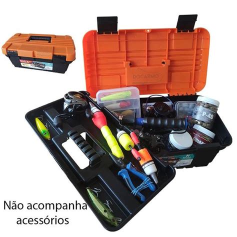 Caixa Organizadora Para Ferramentas Grande Maleta De Pesca Nitron