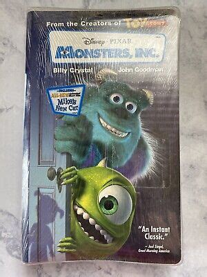 Monsters Inc VHS 2002 Clam Shell Disney Pixar FACTORY SEALED NEW