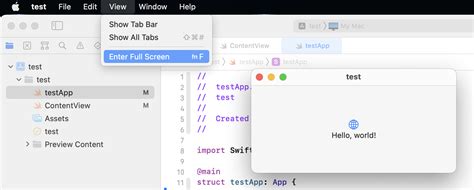 swift how can i disable and even remove the option of enterfullscreen in view menu in macos in