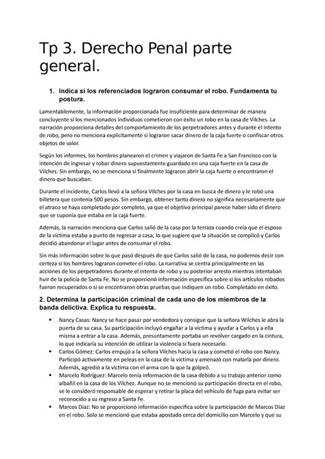 Tp 3 Derecho Penal Parte General Tp 3 Derecho Penal Parte General 1