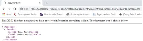 Create XML Document Using C Console Application Example QA With