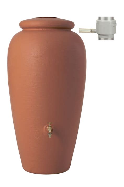 R Cup Rateur D Eau De Pluie Amphore Terracotta L Bricomarch