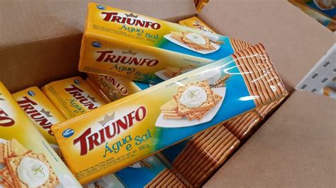 Biscoito Bolacha Atacado Agua E Sal Triunfo Caixa 40 Pac Doce Arroz