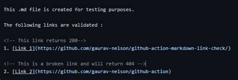 github gaurav nelson github action markdown link check check all links in markdown files if