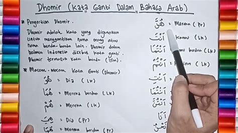 Kata Ganti Nama Benda Dalam Bahasa Arab Joseph Bower