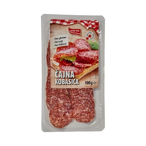 SALAMA ČAJNA KOBASICA NAREZANA 100g PIK ULTRA PPK Bjelovar