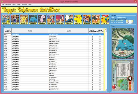 Pokemon Card Checklist Printable