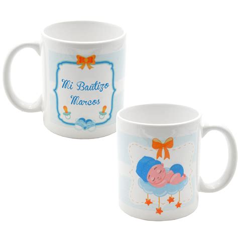 Tazas Personalizadas Bautizo NiÃo yuwie