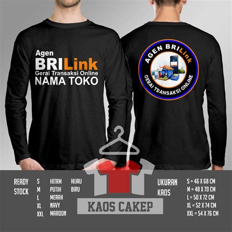 Jual Kaos New Desain Agen Brilink Gerai Transaksi Online Gratis Nama