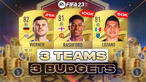 LES 3 MEILLEURES ÉQUIPES LOW COST pour BIEN COMMENCER FUT 23 avec 20K