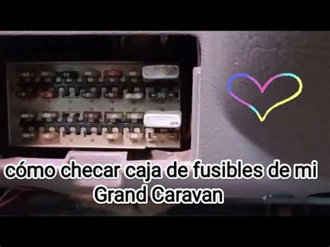Caja De Fusibles Explicando Sus Funciones A Detalle De La Grand Caravan