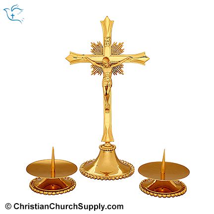 Brass Altar Set Of 3 Pcs With Spike Manufacturers Of Brass Altar Set
