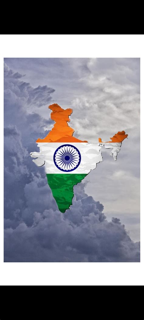 Independence Day Wallpaper Indian Map Tricolour Background