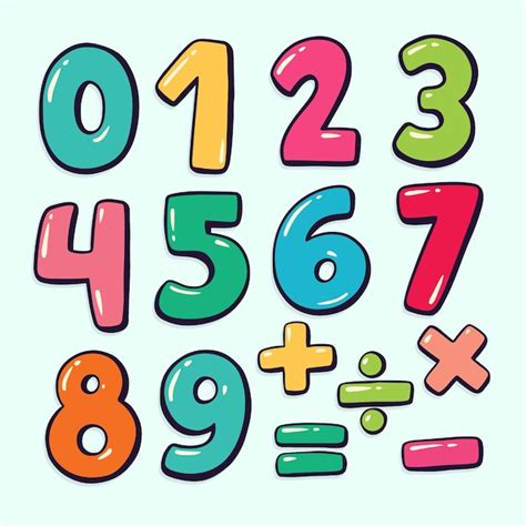 Símbolos matemáticos dibujados a mano Vector Gratis