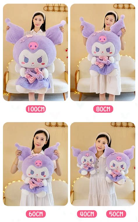 Wholesale Sanrio Kuromi My Melody Hug Red Heart Anime Plush Toy Cute Cinnamoroll Plush Pillow