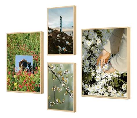 Kit de 4 marcos decorativos para mujer playa jardín 20 x 30 x 40