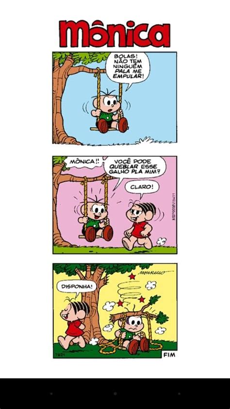 Mônica Tirinhas Turma da mônica Interpretação
