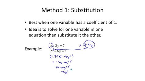 mth 143 section 2 1 using elimination and substitution to solve systems of equations youtube