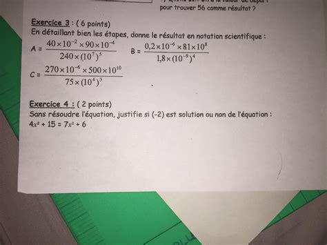 bonjour tout le monde jai deux exercices de mathématique à faire mais