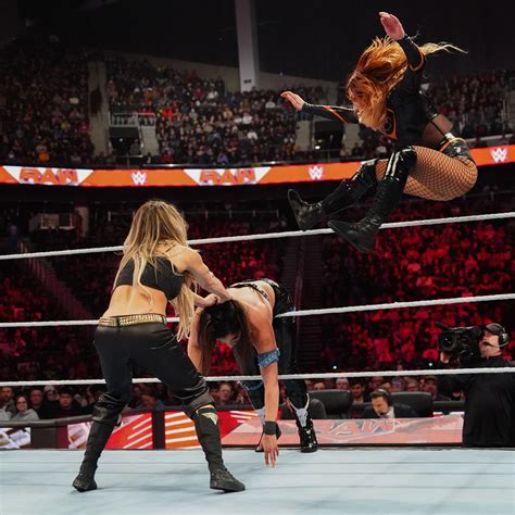 Becky Lynch And Trish Stratus Vs Liv Morgan And Raquel Rodriguez Monday Night Raw April 2023