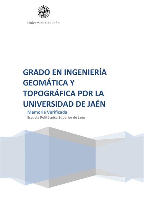 PDF GRADO EN INGENIERÍA GEOMÁTICA Y TOPOGRÁFICA POR eps ujaen es