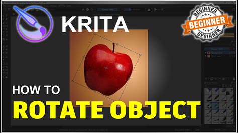 Krita How To Rotate Selection Tutorial Youtube