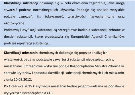 Klasyfikacja I Oznakowanie Substancji Chemicznych I Ich Mieszanin