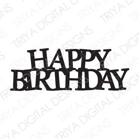 Feliz Cumplea Os Svg Cut File Birthday Cake Topper Feliz Etsy Espa A