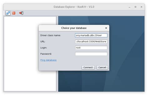 Koor Fr Swing Coder Un Explorateur De Bases De Donn Es Sql Le