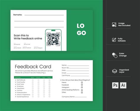 Customize Free Feedback Card Templates For Hotel And Restaurant Business