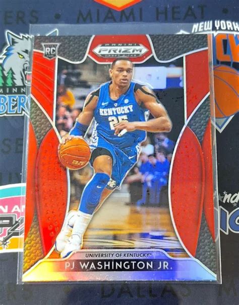 Panini Prizm Draft Prizms Red Pj Washington Jr Rc Kentucky