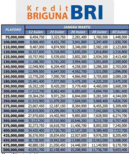 Simulasi Pinjaman Bank Bri Homecare24